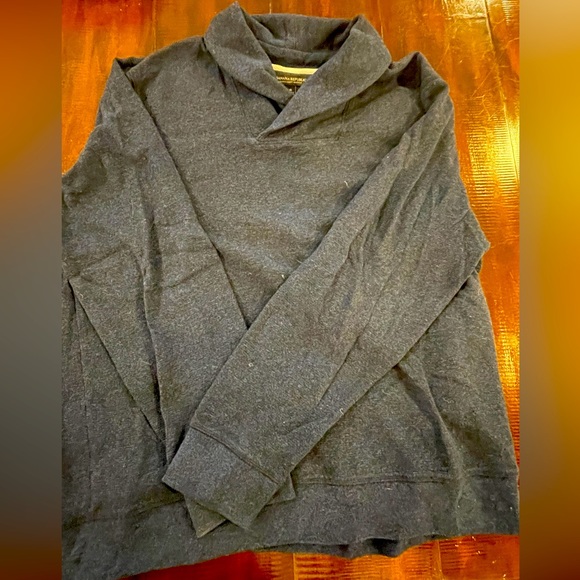 Banana Republic | Sweaters | Mens Blue Cowl Neck Sweater | Poshmark